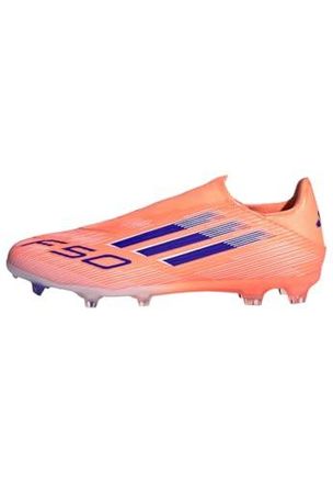 adidas Unisex Chaussure sans Lacets F50 League Terrain Souple/Multi-Surfaces, Beam Orange/Lucid Blue/Cloud White, 47 1/3