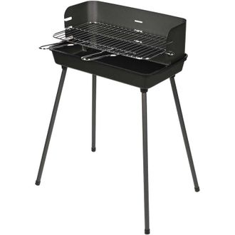 Somagic Somagic - Barbecue &agrave; charbon de bois pour 6/8 personnes Noir 62.5x41x80 cm