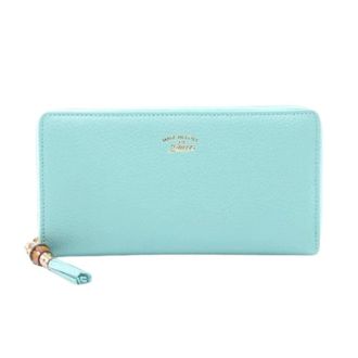 Gucci Pre-owned Bamboo Leder Rei&szlig;verschluss-Portemonnaie - - Pre-owned - Damen - Blau - ONE SIZE