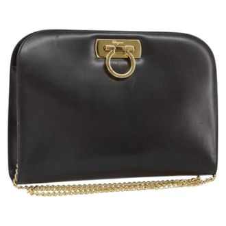 Ferragamo Pre-owned Leder Schultertasche - - Pre-owned - Damen - Braun - ONE SIZE