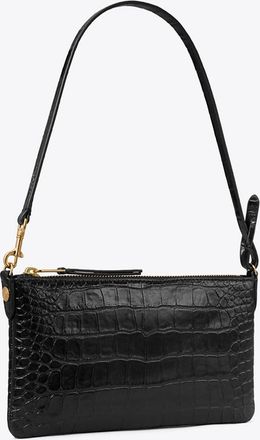 Tory Burch Pochette mit Krokopr&auml;gung
