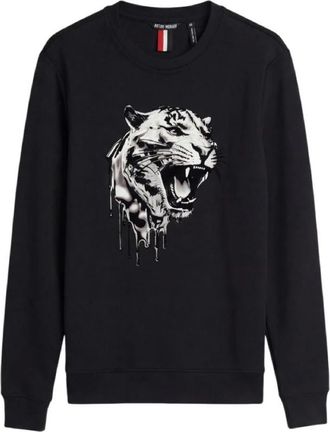 Antony Morato Homme, Sweatshirts et sweats &agrave; capuche, Noir, Taille: M SweaT-shirt Ras du Cou
