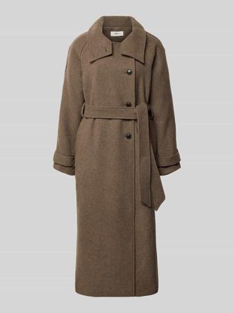 Gina Tricot Straight Fit Mantel mit Woll- und Viskose-Anteil