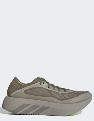 adidas Hyperboost chaussures de running en silver pebble / medium dark-Vert