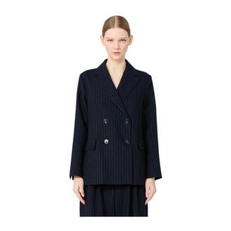 Max Mara Femme, Vestes, Bleu, Taille: 40 FR Blazers
