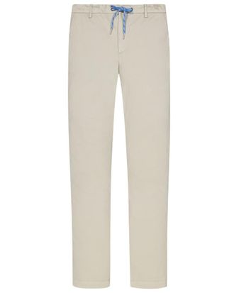 Alberto Superleichte Chino mit Stretch und Tunnelzug, Slim Fit in