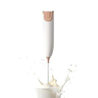 Generic Mousseur à lait portatif - Machine à mousse électrique en acier inoxydable à piles, mélangeur de boissons pour préparation rapide, gadgets de cuisine 