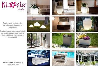 KLORIS Niedriger zylindrischer Übertopf Eiswürfelbehälter Aschenbecher 40 cm Höhe Graphit