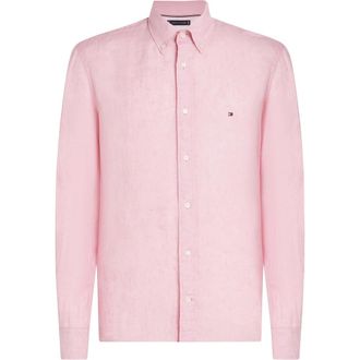 Tommy Hilfiger Homme, Chemises, Rose, Taille: S Chemise unie teinte en pi&egrave;ce