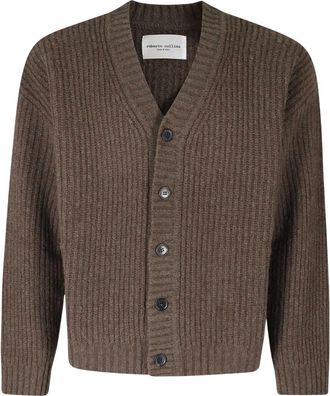 Roberto Collina Cardigan Over - - Knitwear - Herren - Braun - S