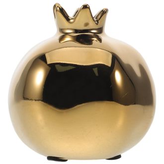 Angoily Keramikvase Granatapfelform Gold Blumenvase f&uuml;r Trockenblumen und Hydrokultur Tischdekoration f&uuml;r Zuhause und B&uuml;ro