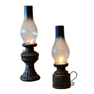 BESPORTBLE 2 St&uuml;ck Rustikale Vintage Petroleumlampen Modelle Retro &Ouml;llampen Dekoration mit Abnehmbarem Lampenschirm f&uuml;r Zimmer Party und Fotorequisiten