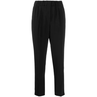 Brunello Cucinelli Femme, Pantalons, Noir, Taille: 42 FR Pantalon Jogger Tailleur