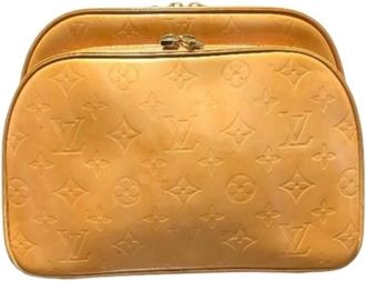 Louis Vuitton Pre-owned Vintage Enamel Leather Backpack Handbag - Femme - Pre-owned - Orange - Taille: ONE Size
