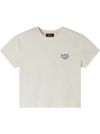 A.P.C. t-shirt Boxy Rue Madame - Blanc