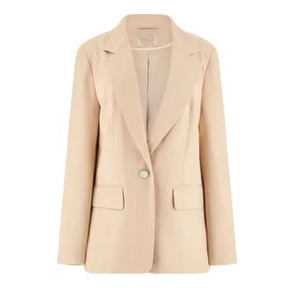 Guess Bruna Single Blazer Pinstripe - - Jackets - Damen - Beige - L