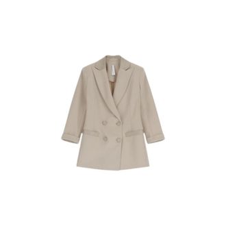 Imperial Femme, Vestes, Beige, Taille: 38 FR Blazer crois&eacute;
