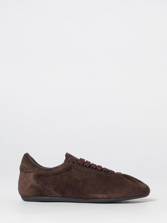 Dolce & Gabbana Low-Top-Sneaker aus Veloursleder mit gepr&auml;gtem Logo