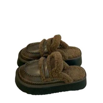 Generic YUJIEBB Chaussons Thi pour femme Automne Hiver Doublure en fourrure Bottes de neige Coton Pantoufles d&eacute;contract&eacute;es Sle chaud Confort, marron, 39.5 EU