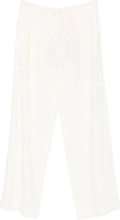Marella Femme, Pantalons, Blanc, Taille: 42 FR Wide Pantalons