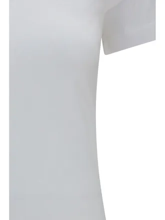 Toteme Womens T-Shirt V-Neck Cotton Optic White T-Shirts & Jerseys