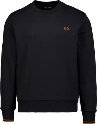 Fred Perry Herren Sweatshirt schwarz unifarben
