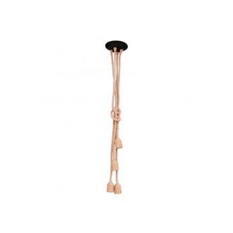 Crealys Crealys - Suspension 4 Cordes en Lin 60W E27 120cm