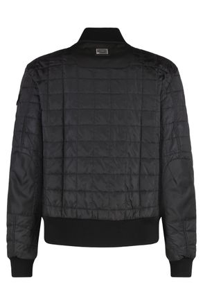 Dolce & Gabbana Mens Black Padded Bomber Jacket Polyamide