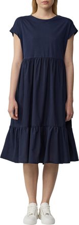 s.Oliver Stufenkleid im Relaxed Fit mit &uuml;berschnittenen Schultern