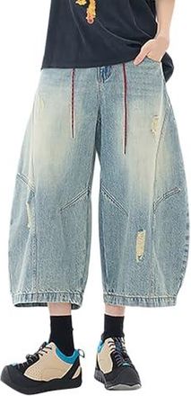 Generic Jean Homme Jeans Homme Jean Homme Regular Confortable Classique Long &Eacute;t&eacute; D&eacute;contract&eacute; Coupe Rel&acirc;ch&eacute;e Classique - Confort Estival Et Style Intemporel po