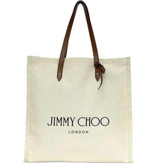 Jimmy Choo London Pre-owned Stoff totes - - Pre-owned - Damen - Beige - ONE SIZE