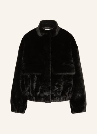 BA&SH Ba&Sh Kunstfell-Jacke Paros schwarz