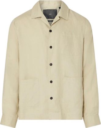 Liu Jo Homme, Vestes, Beige, Taille: S Veste L&eacute;g&egrave;re en Lin