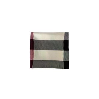 Burberry Pre-owned Gestreifter karierter Seidenschal - - Pre-owned - Damen - Beige - ONE SIZE
