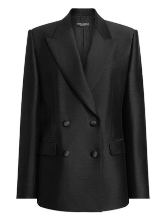 Dolce & Gabbana Doppelreihiger Blazer - Schwarz