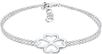 Elli Armband Damen Kleeblatt Glücksbringer in 925 Sterling Silber