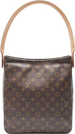 Louis Vuitton sac porté épaule Looping GM (2001) - Marron