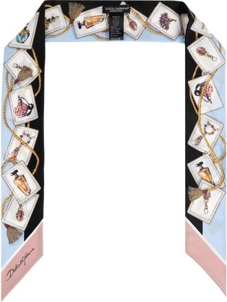 Dolce & Gabbana Femme, Accessoires, Multicolore, Taille: ONE Size Foulard en soie avec imprim&eacute;