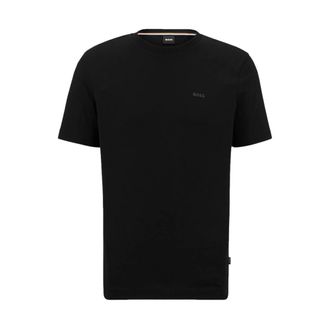 HUGO BOSS M&uuml;helose Eleganz Kurzarm-T-Shirt - - Tops - Herren - Schwarzk - S