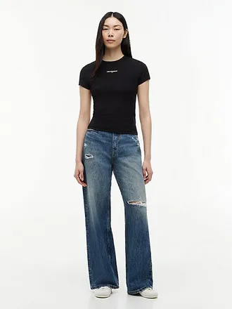 Tommy Hilfiger Jean jambe ample Claire us&eacute; taille haute