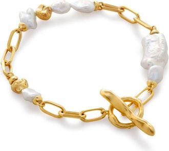 Monica Vinader x Amy Powney Keshi-Perlenarmband - Gold