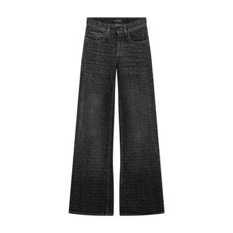 Balenciaga Wide Leg Hose - - Jeans - Damen - Schwarzk - W25