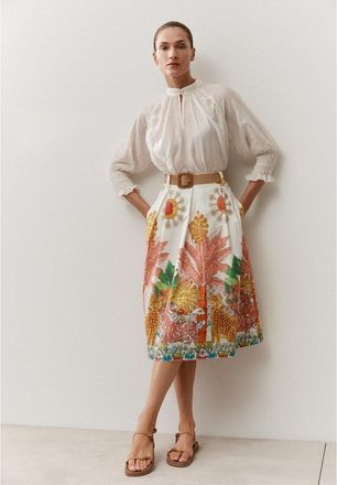 More & More Klassische Bluse leichte, weite 3/4 Arm Bluse