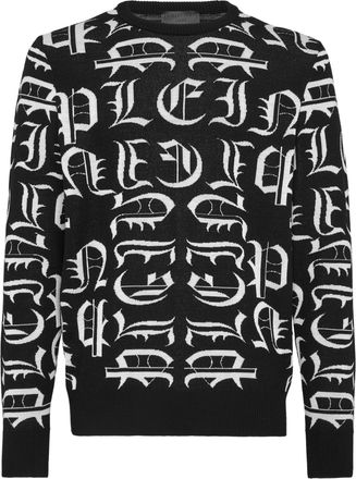 Philipp Plein Rundhalspullover Gothic Plein