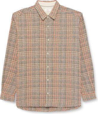 s.Oliver Big Size Mens 2124763 Hemd Langarm, Braun, 4XL