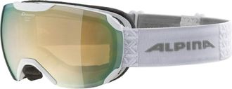 Alpina PHEOS S Q-LITE - Verspiegelte, Kontrastverstärkende Skibrille Mit 100% UV-Schutz Für Erwachsene, white, One Size