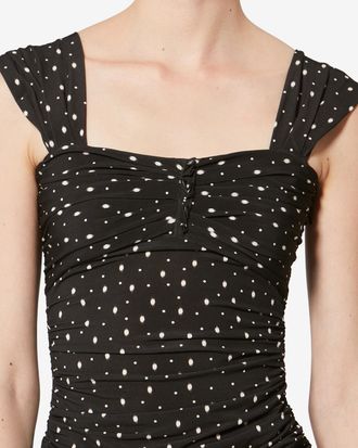 Isabel Marant Haut / Top Gemina - Femme - Noir Et &Eacute;cru - Taille 34 - Isabel Marant