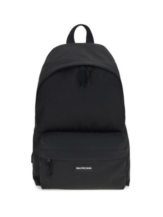 Balenciaga Mens Backpack Explorer Black Polyamide Backpacks