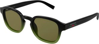 Gucci Institutional Logo Sonnenbrille - - Accessories - unisex - Mehrfarbig - 49 MM