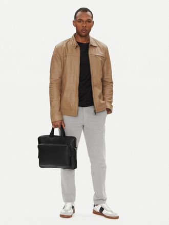 Calvin Klein Laptoptasche Calvin Klein Micro Pebble Slim Briefcase 36 LV04D3012G Schwarz